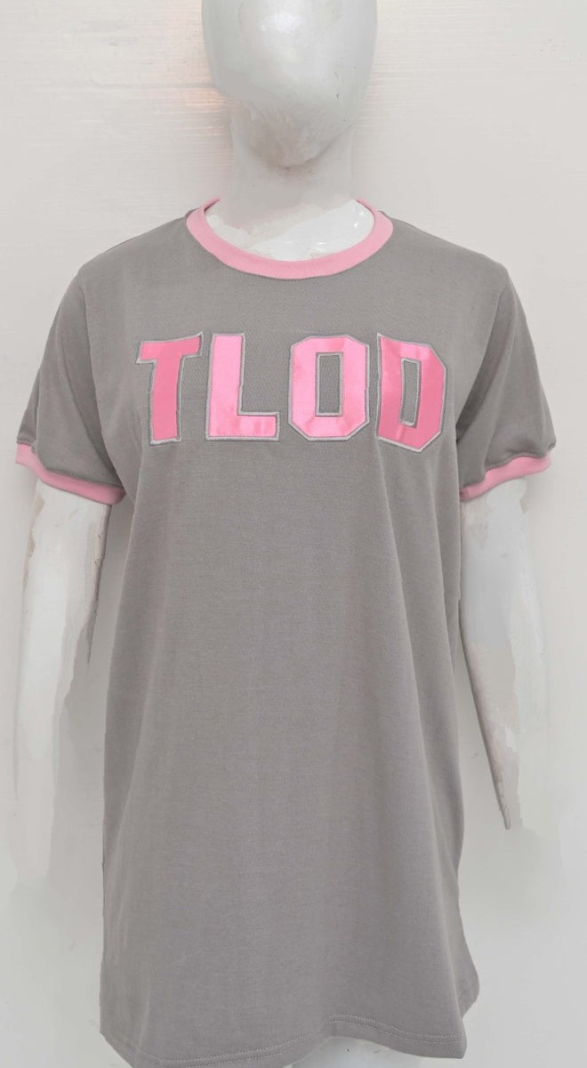 TLOD silver/pink ringer t-shirt – PersonaliDee, LLC